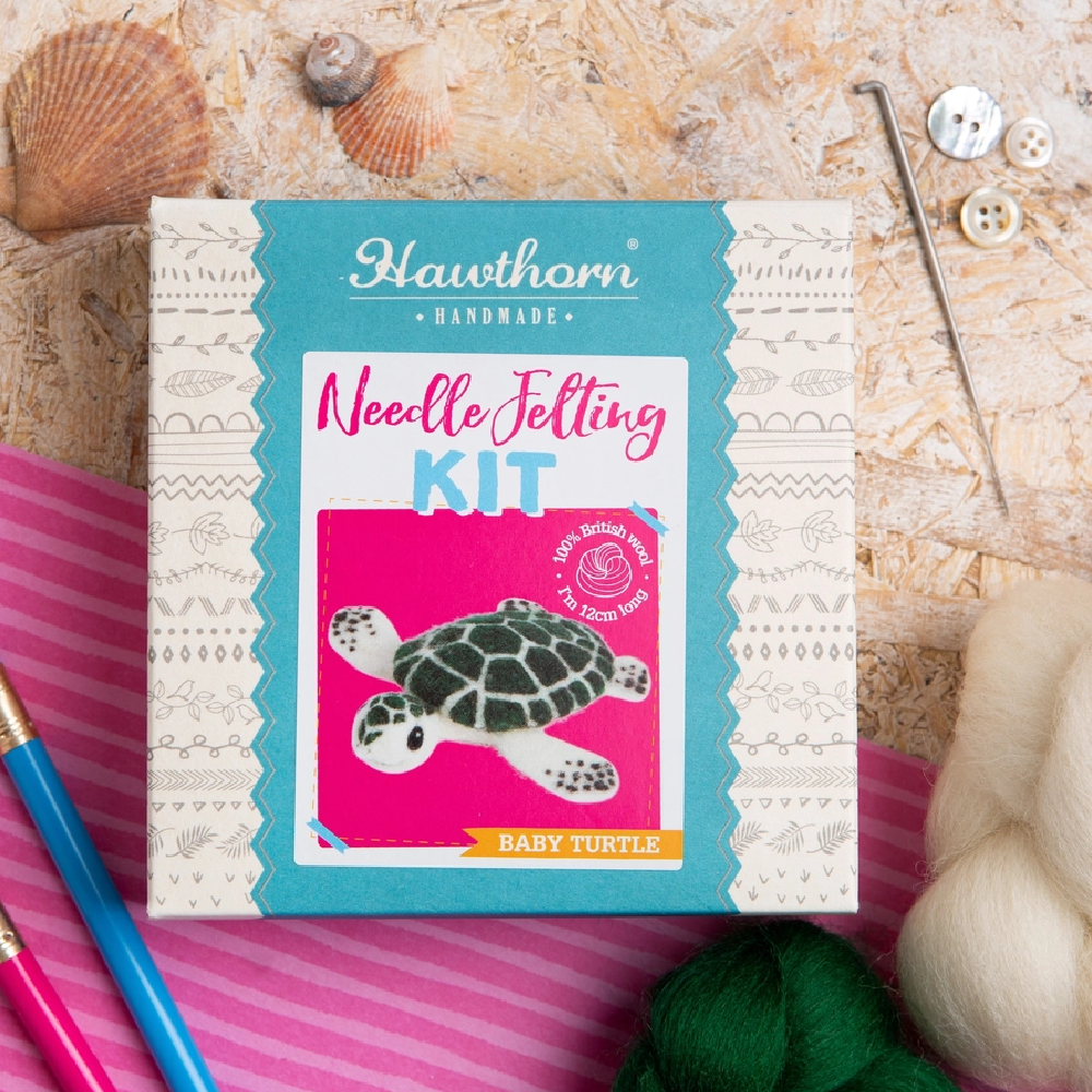 Hawthorn Handmade Mini Needle Felting Kit | Baby Sea Turtle – STASH Lounge