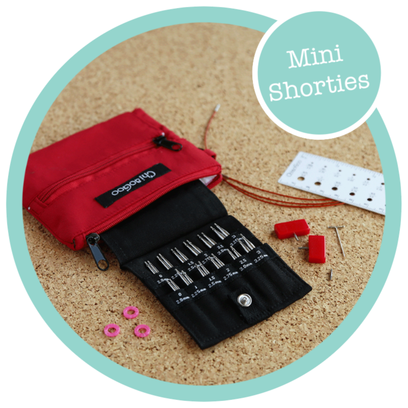 ChiaoGoo Interchangeable Shorties (Mini - US 0-3/2-3.25mm) – STASH Lounge