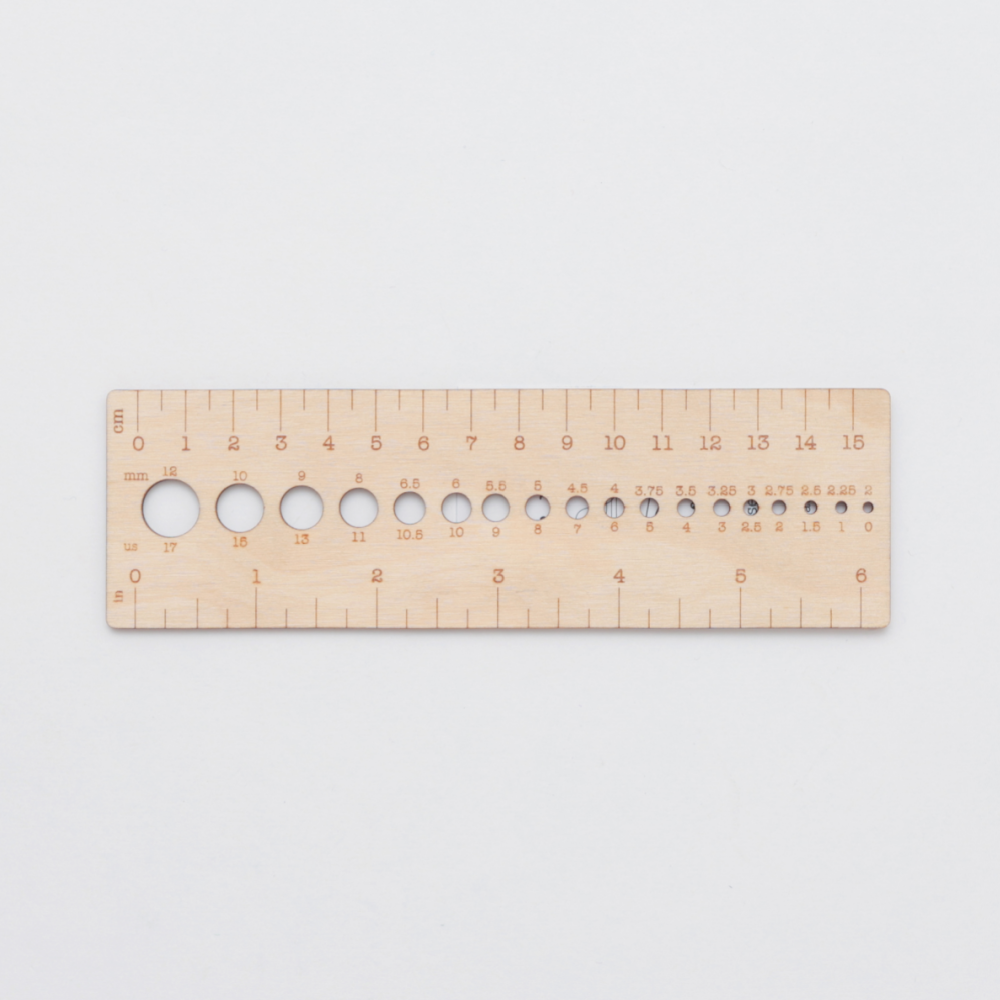 muster.pattern Needle Gauge Ruler – STASH Lounge