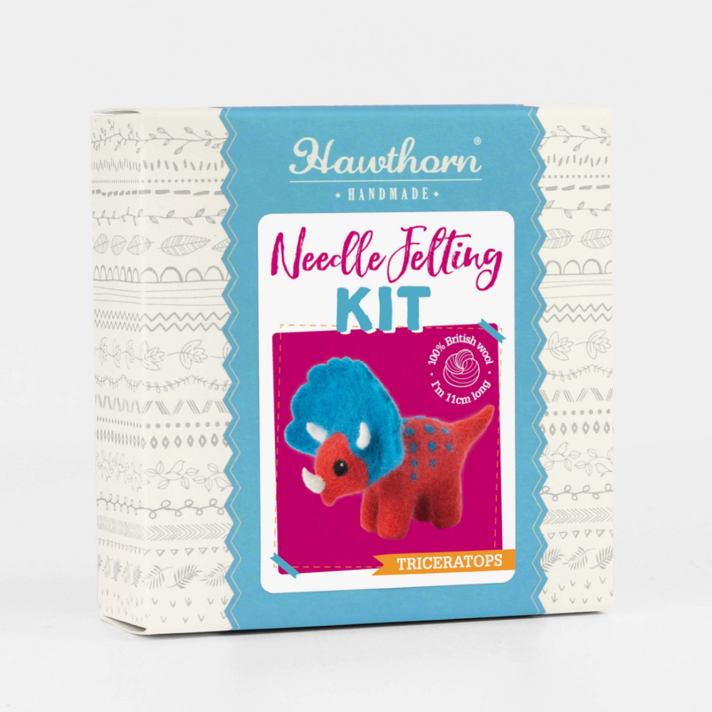 Hawthorn Handmade Mini Needle Felting Kit | Triceratops – STASH Lounge